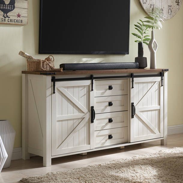 Gracie Oaks Terramuggus 48"W Farmhouse Chest of Drawers, Bedroom Dresser with 4 Drawers ...